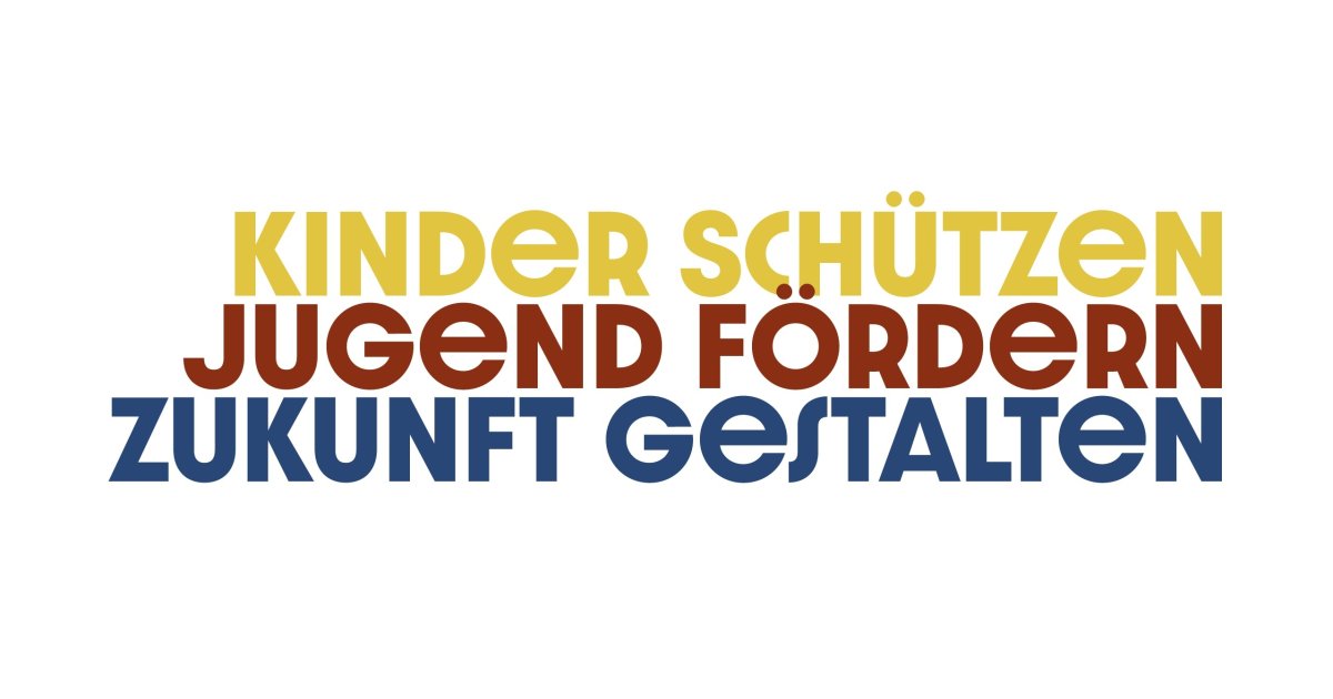Buntes Logo symbolisiert die vielfältigen Aufgaben der Jugendhilfe ...
